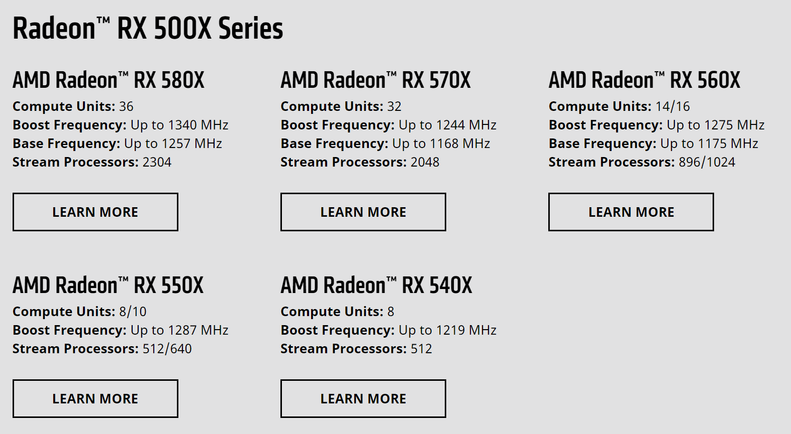AMD RX 500X series brings Nothing New: Rebranded Polaris GPUs for OEMs