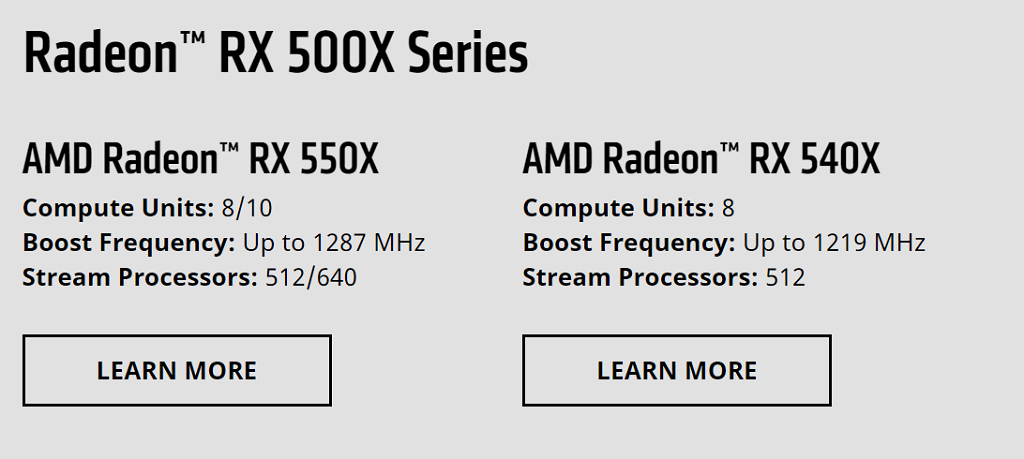 AMD Polaris based Radeon RX 640 and 630 Spotted